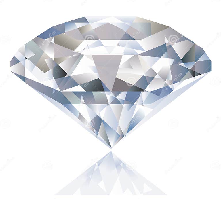 A Shiny bright diamond. stock vector. Illustration of glass - 18808265