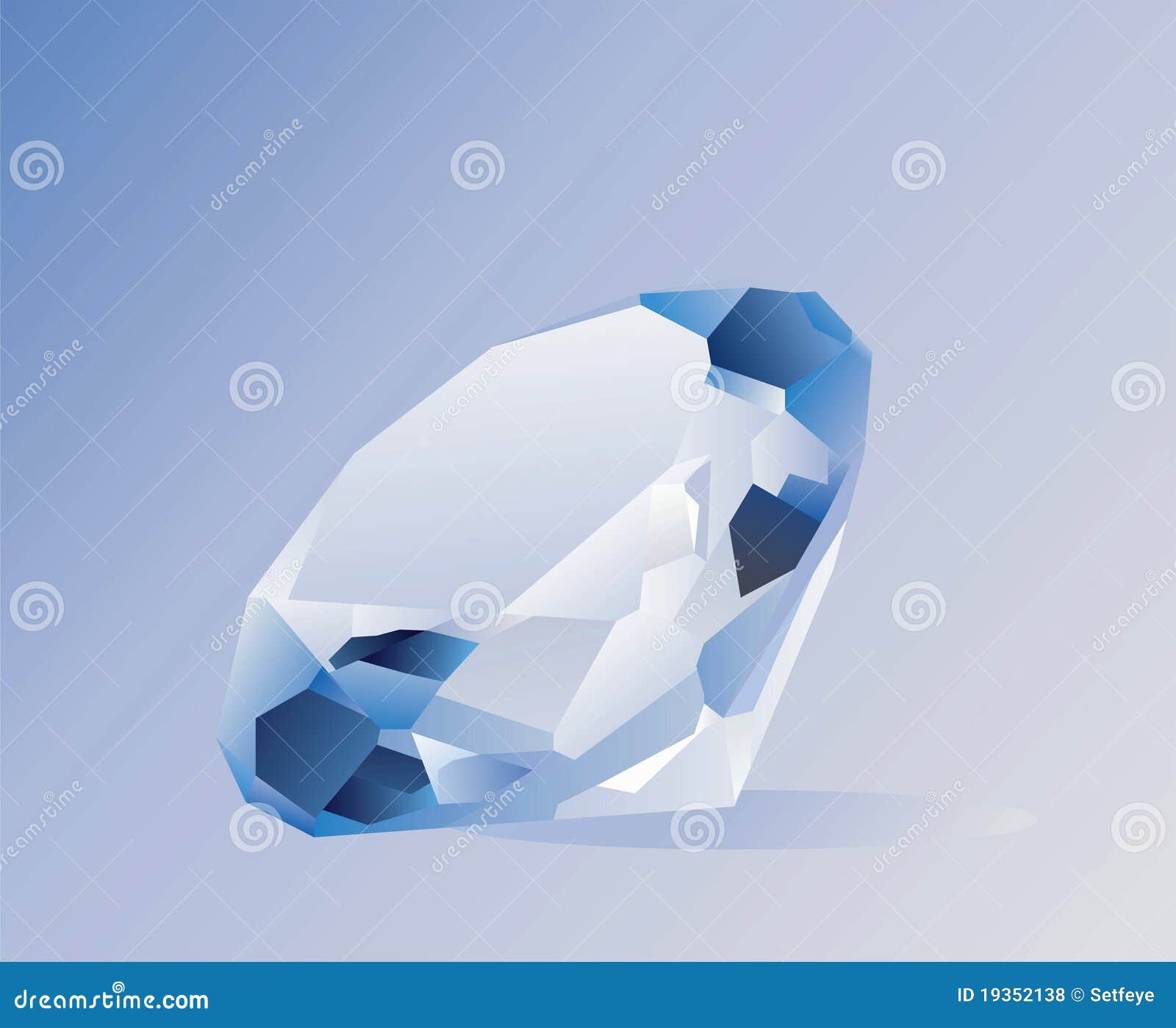 Shiny bright diamond stock vector. Illustration of glass - 19352138