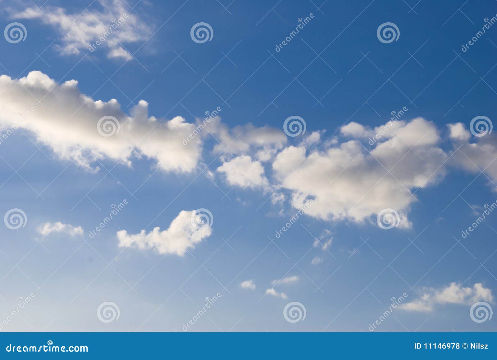 Shiny Bright Sky with Clouds Stock Photo - Image of high, meteorology ...