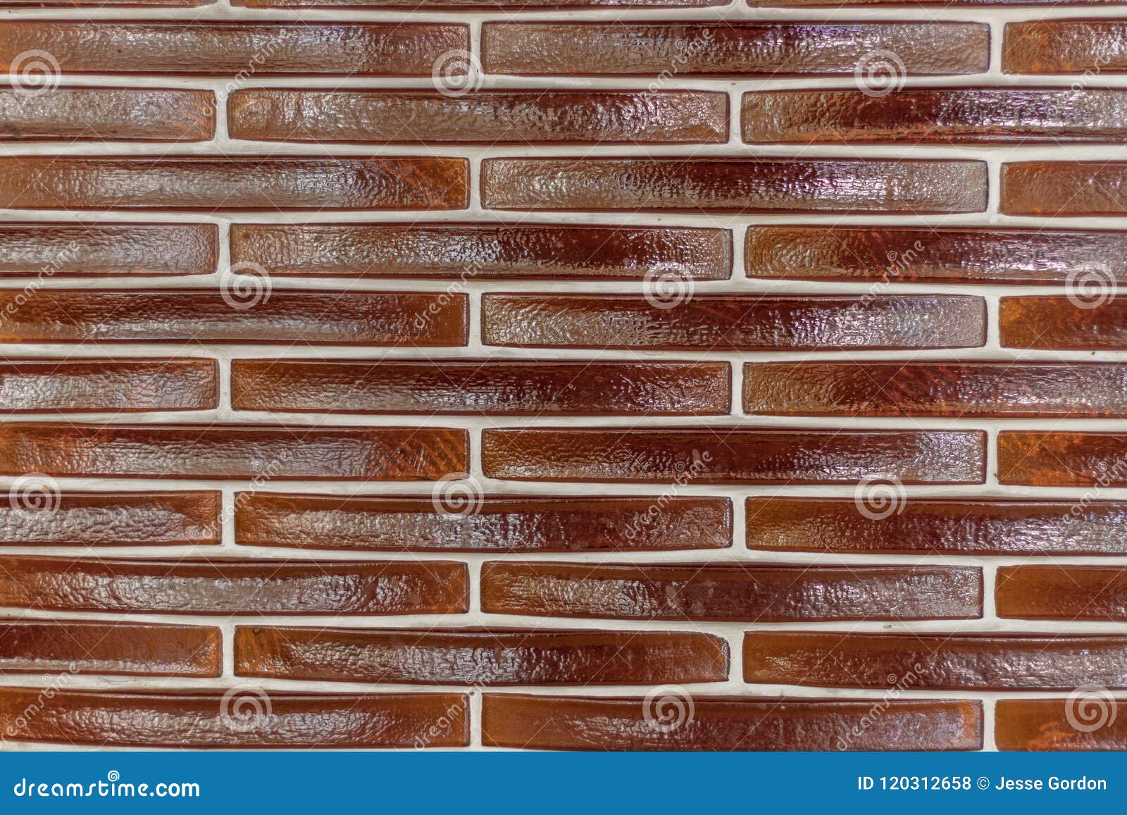 Shiny Brown Brick Wall Pattern Stock Photo - Image of ruddy, brick ...