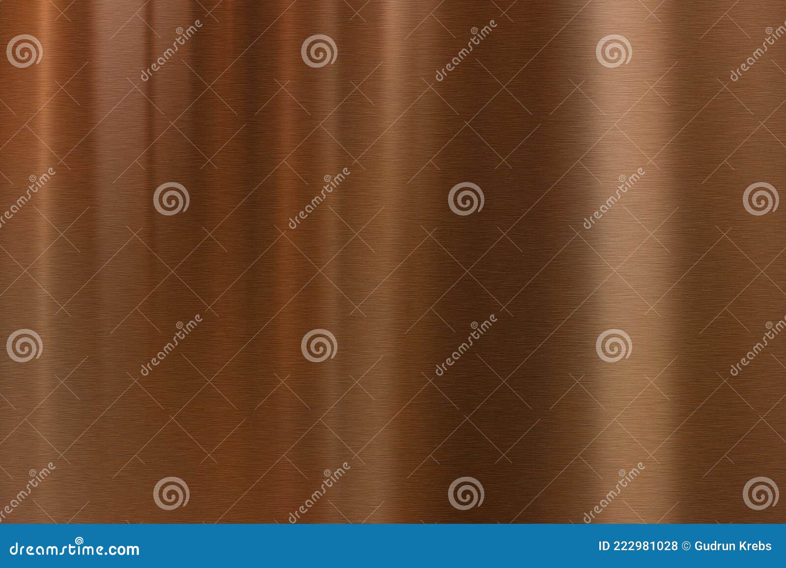 Shiny Brushed Copper Surface Stock Photo - Image of industry, blank ...