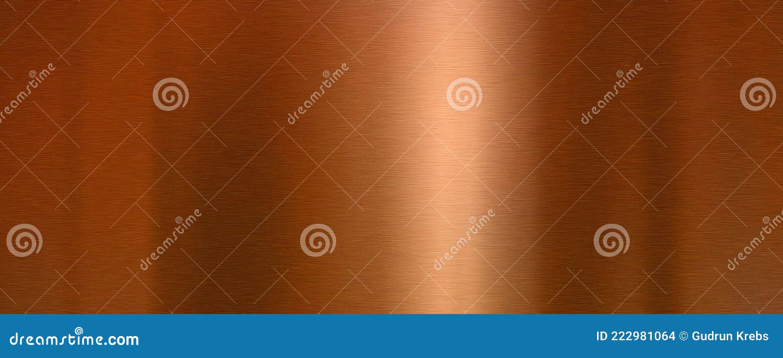 Shiny Brushed Copper Surface Stock Photo - Image of banner, metal ...
