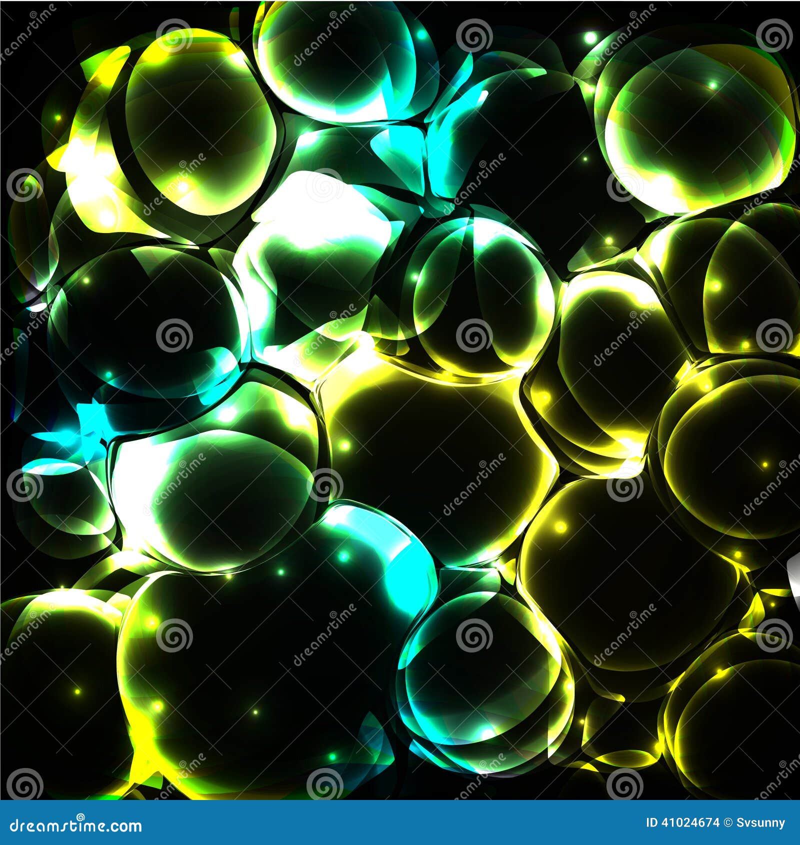 Shiny bubble background stock vector. Illustration of green - 41024674