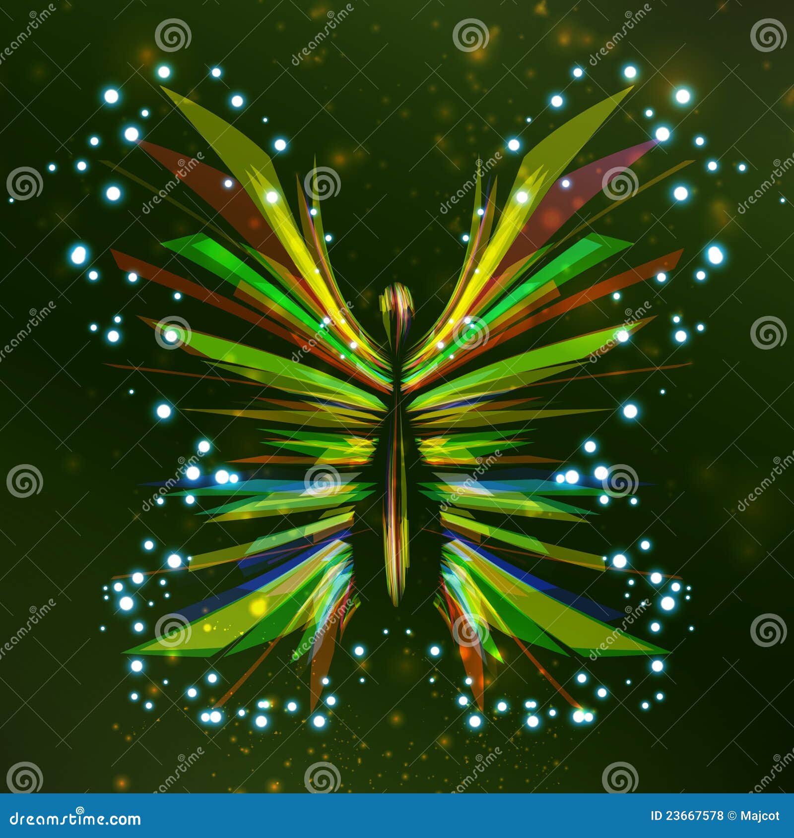 Shiny Butterfly abstract stock vector. Illustration of eps10 - 23667578