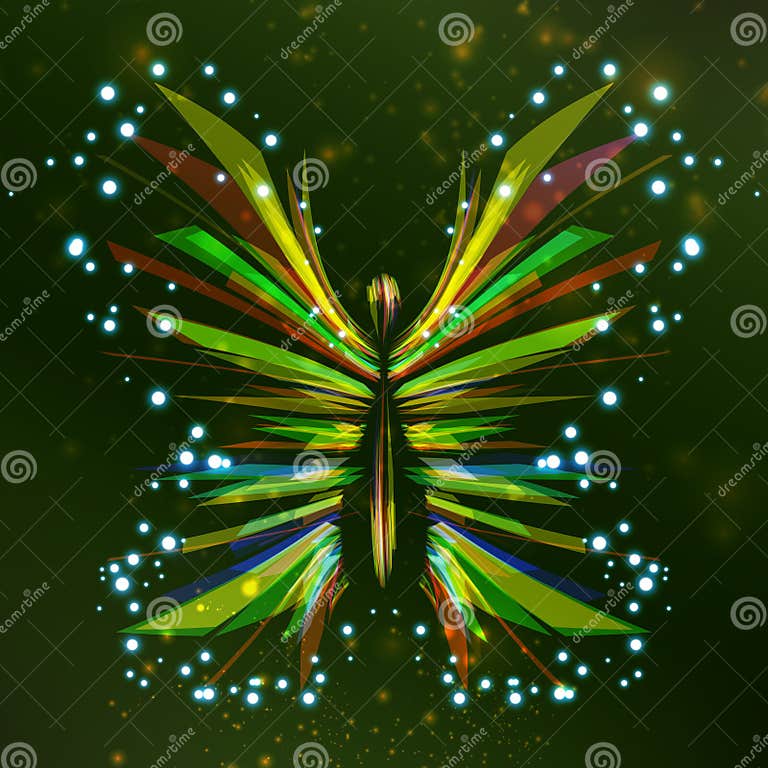 Shiny Butterfly abstract stock vector. Illustration of eps10 - 23667578