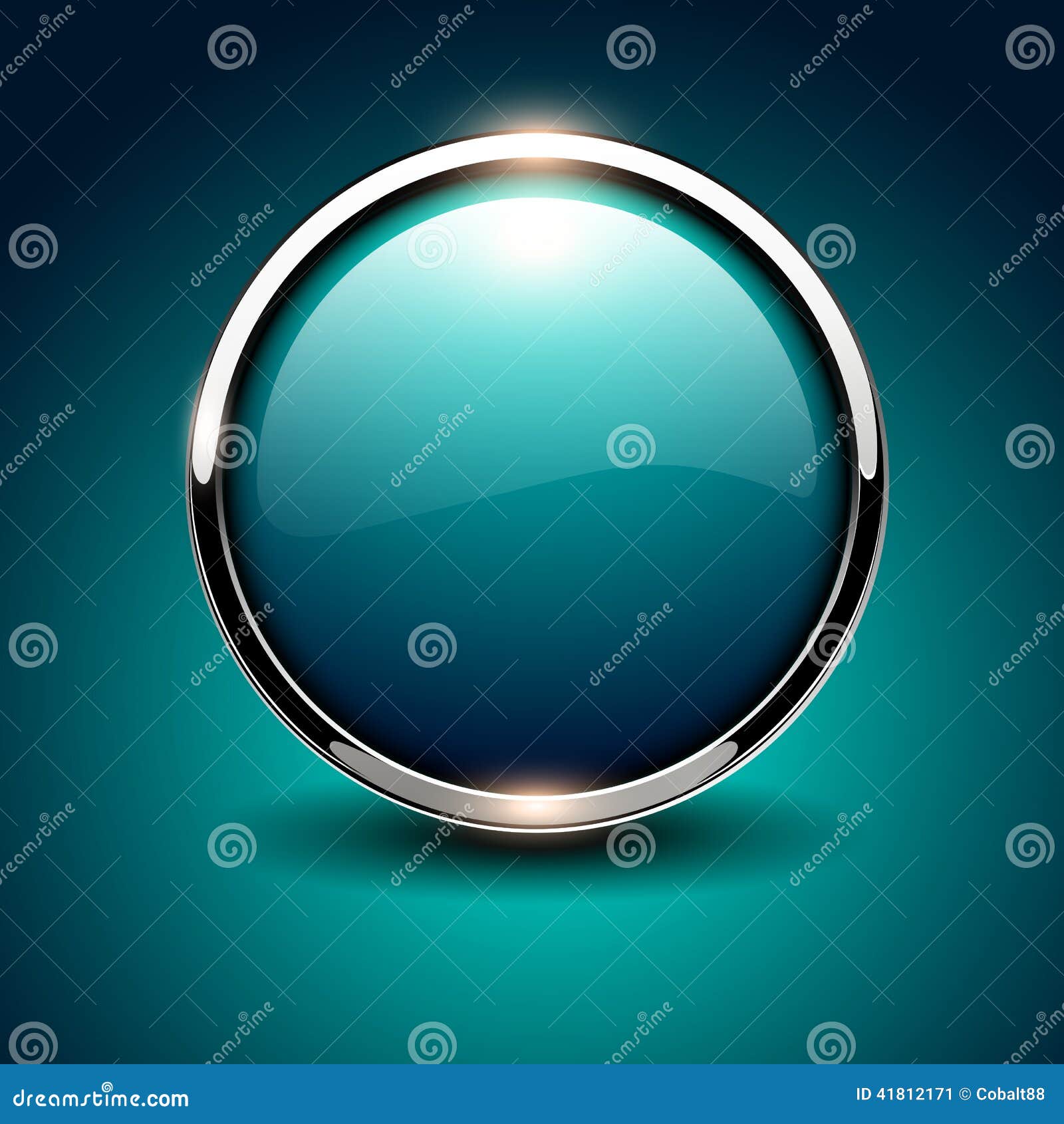 Shiny button stock vector. Illustration of object, site - 41812171