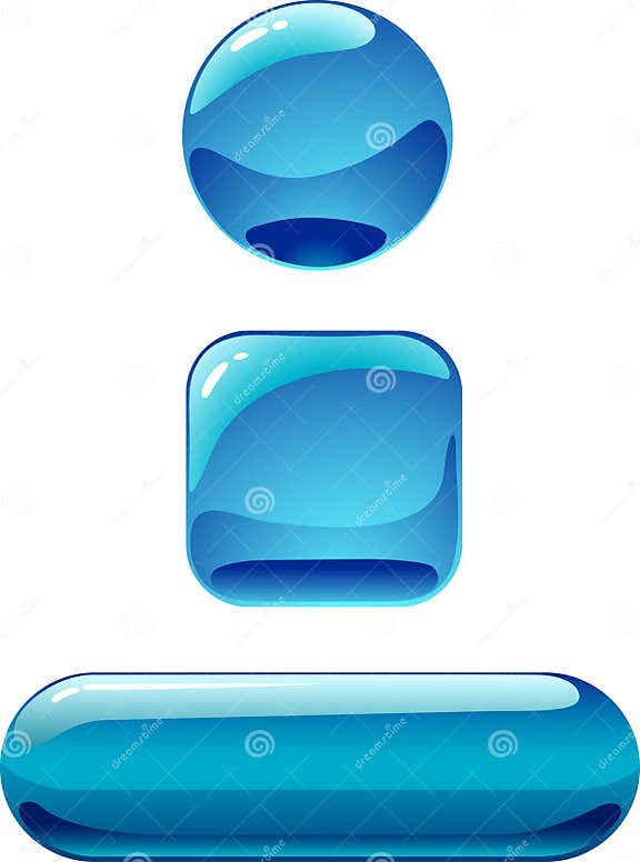 Shiny buttons stock vector. Illustration of gradient, button - 7200995