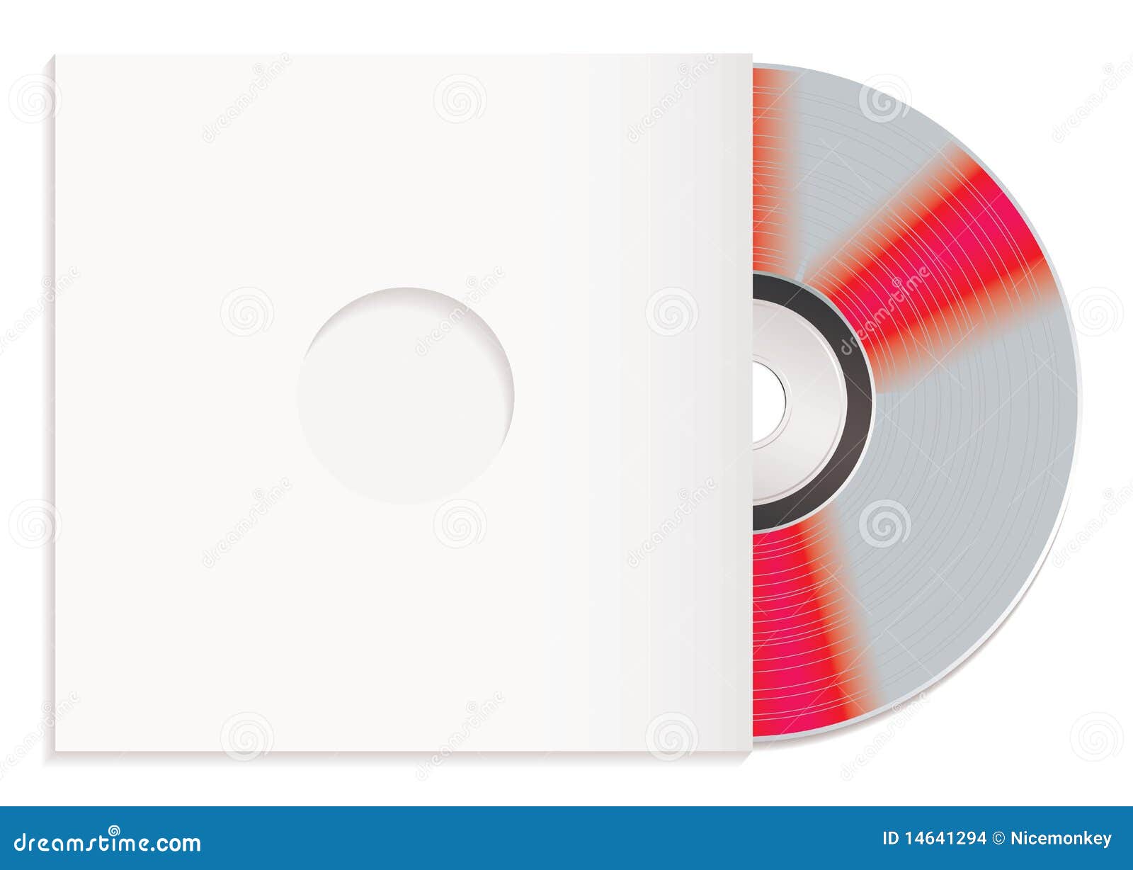Shiny cd and paper case stock vector. Illustration of burn - 14641294