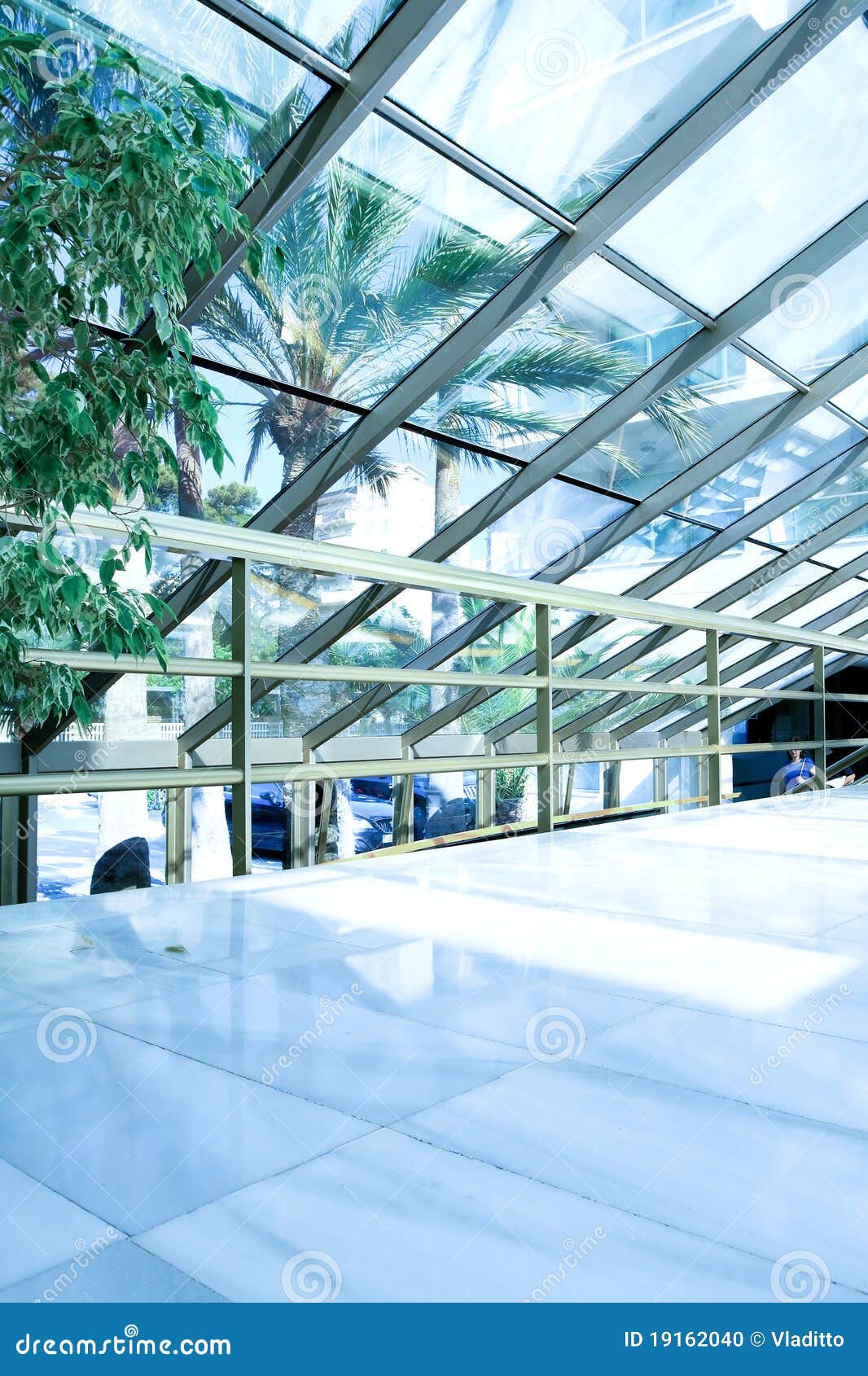 Shiny Ceiling Inside Clean Hallway Stock Photo - Image of illuminate ...