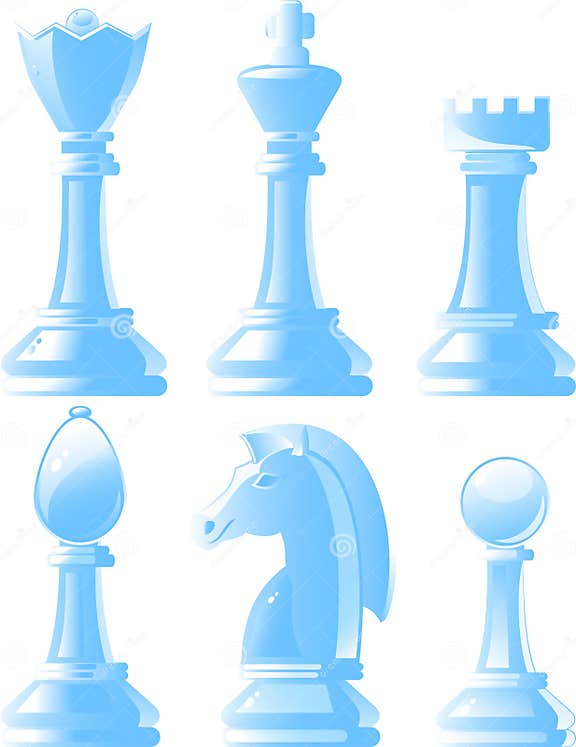 Shiny Chess Pieces in Vector Stock Vector - Illustration of battle ...