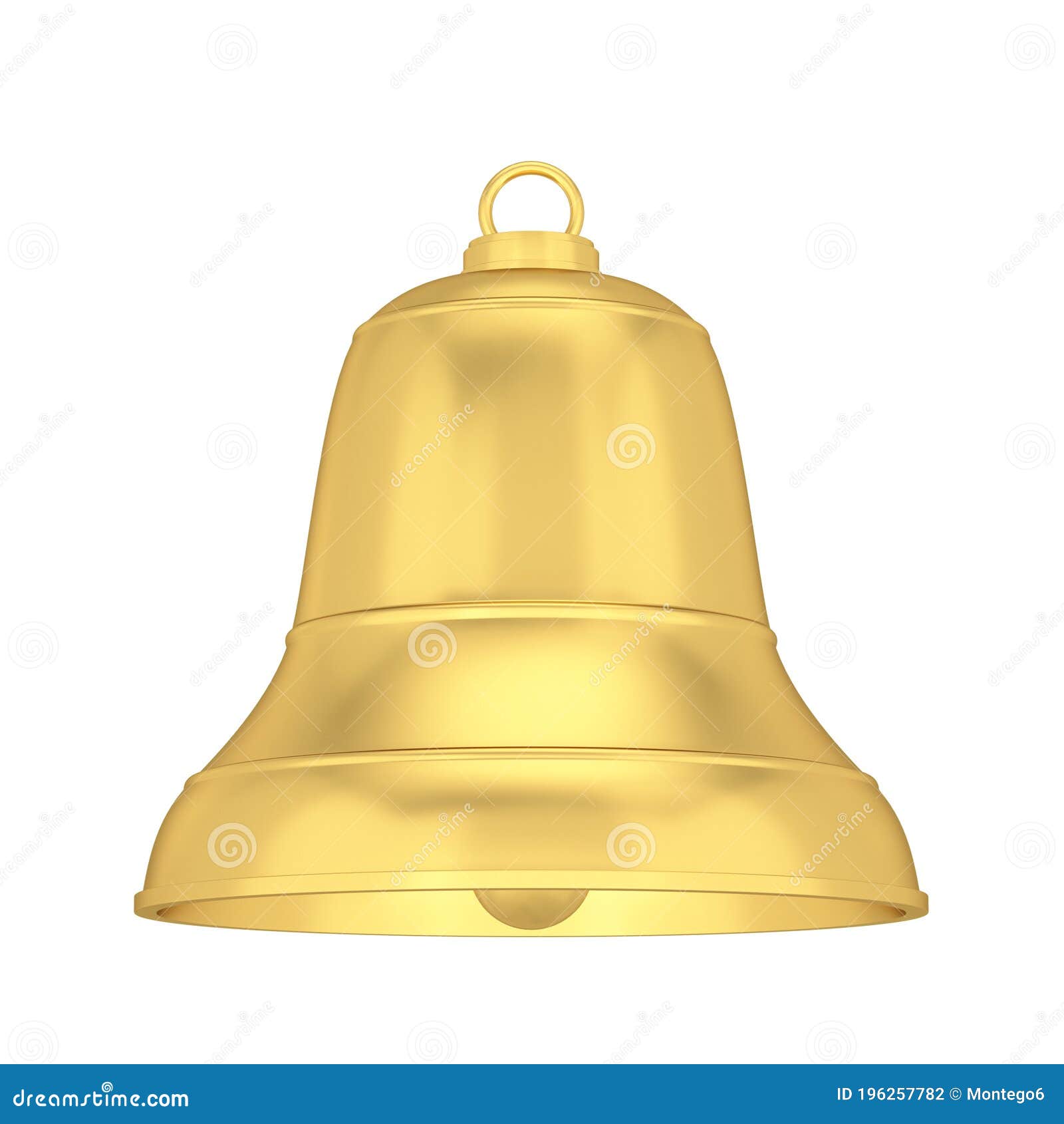 Shiny christmas bell stock illustration. Illustration of jingle - 196257782