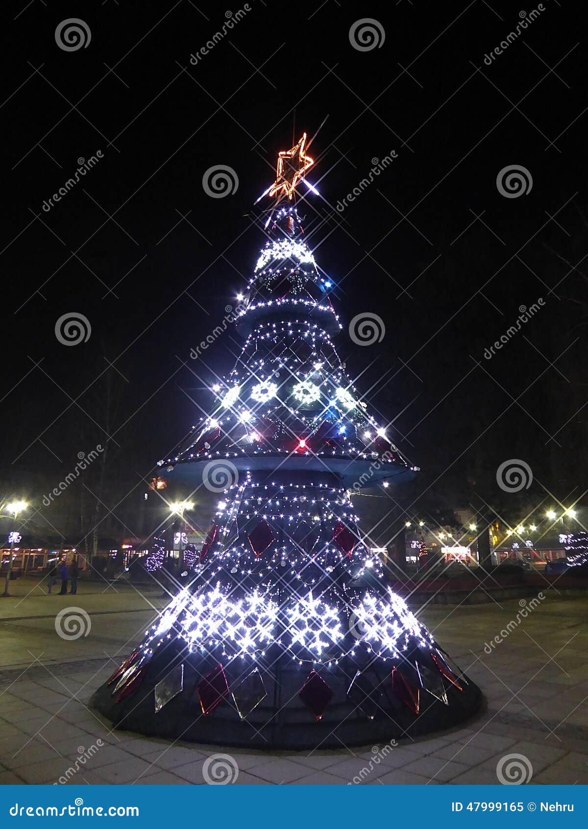 Shiny christmas tree stock image. Image of celebration - 47999165