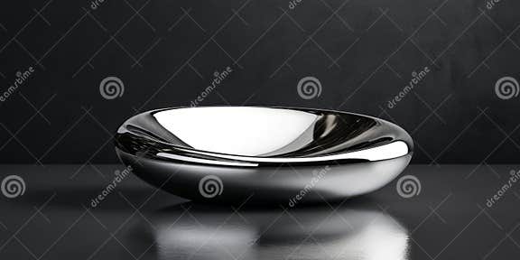 Shiny Chrome-plated Background with a Mirror-like Finish and Subtle ...