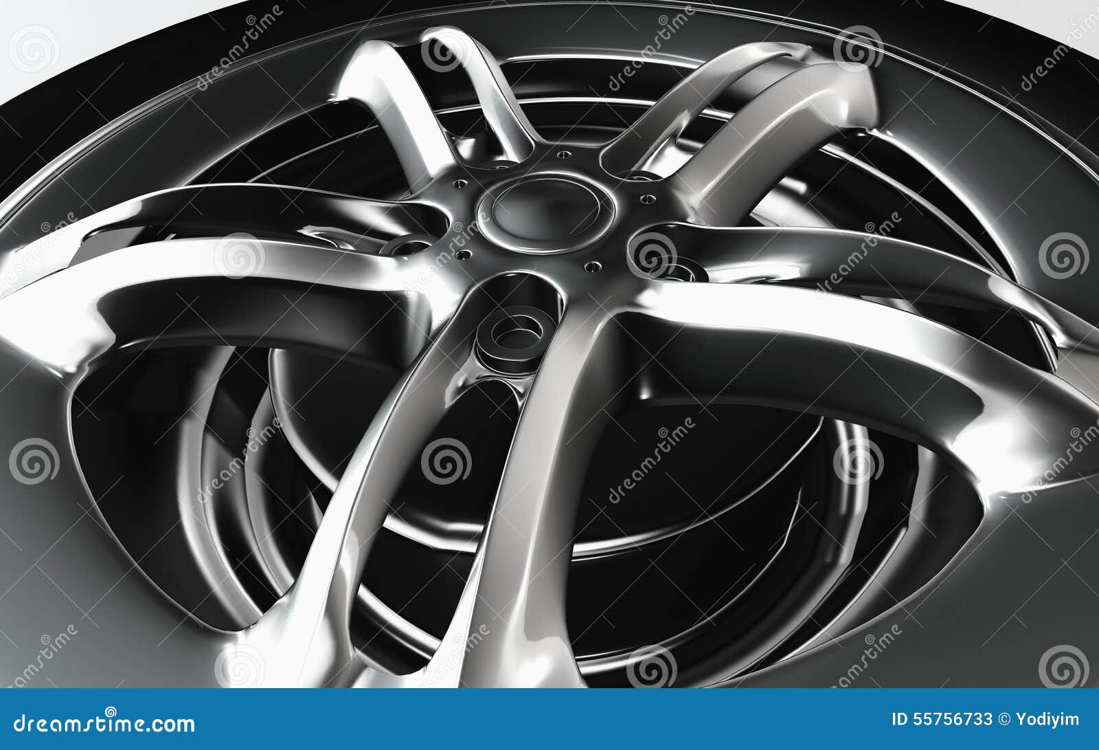 Shiny chrome rim. stock illustration. Illustration of design - 55756733