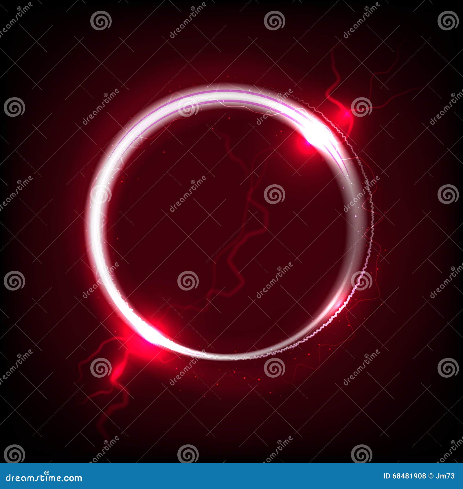Shiny Circle on Dark Red Background Stock Vector - Illustration of copy ...