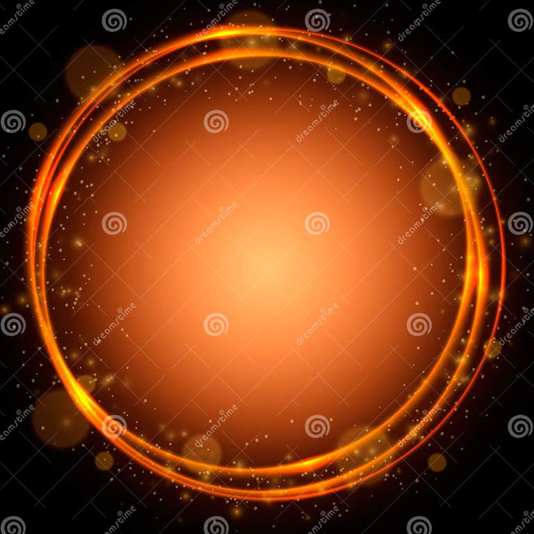 Shiny Circle Frame Retro Background Stock Illustration - Illustration ...