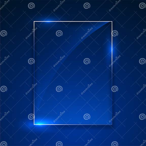 Shiny and Clear Glass Frame Background for Perfect Texture Stock Vector ...