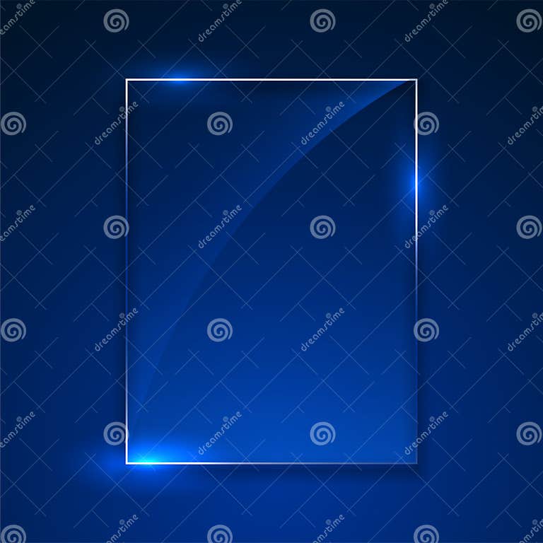 Shiny and Clear Glass Frame Background for Perfect Texture Stock Vector ...