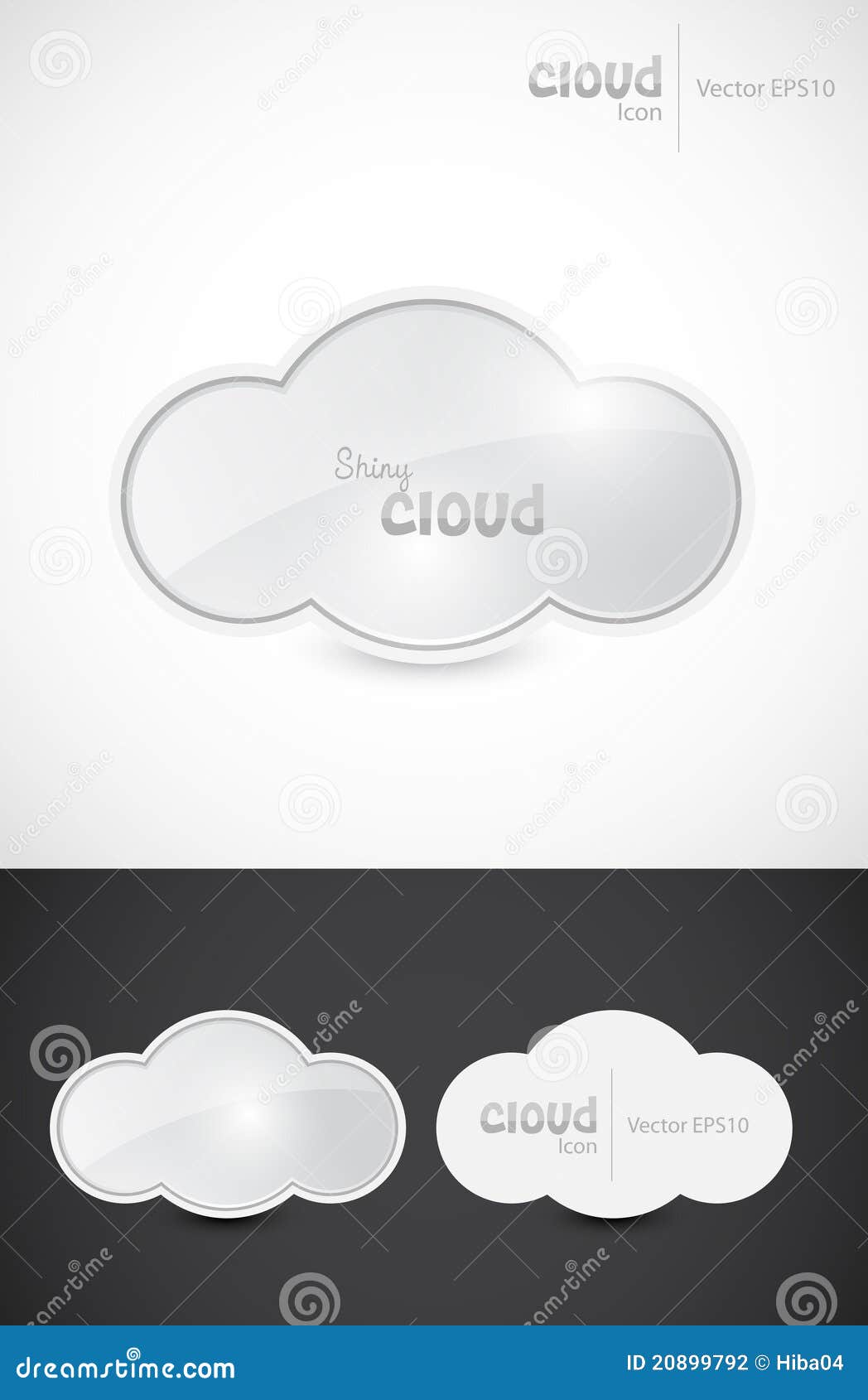 Set Of Cloud Signs. Symbols For Weather Forecast. Vector Illustration ...