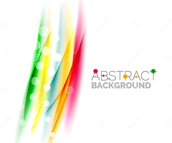 Shiny Color Lines on White Background - Motion Stock Vector ...