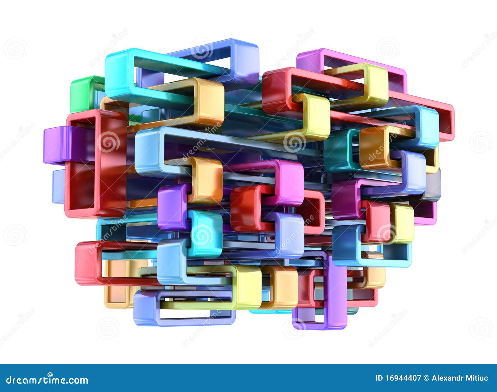 Shiny Colorful Abstract Construction Stock Illustration - Illustration ...