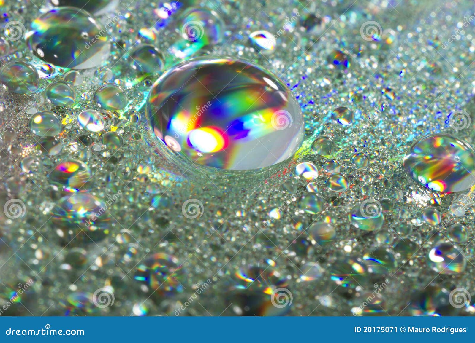 Shiny Colorful Drops of Water Stock Image - Image of fresh, blue: 20175071