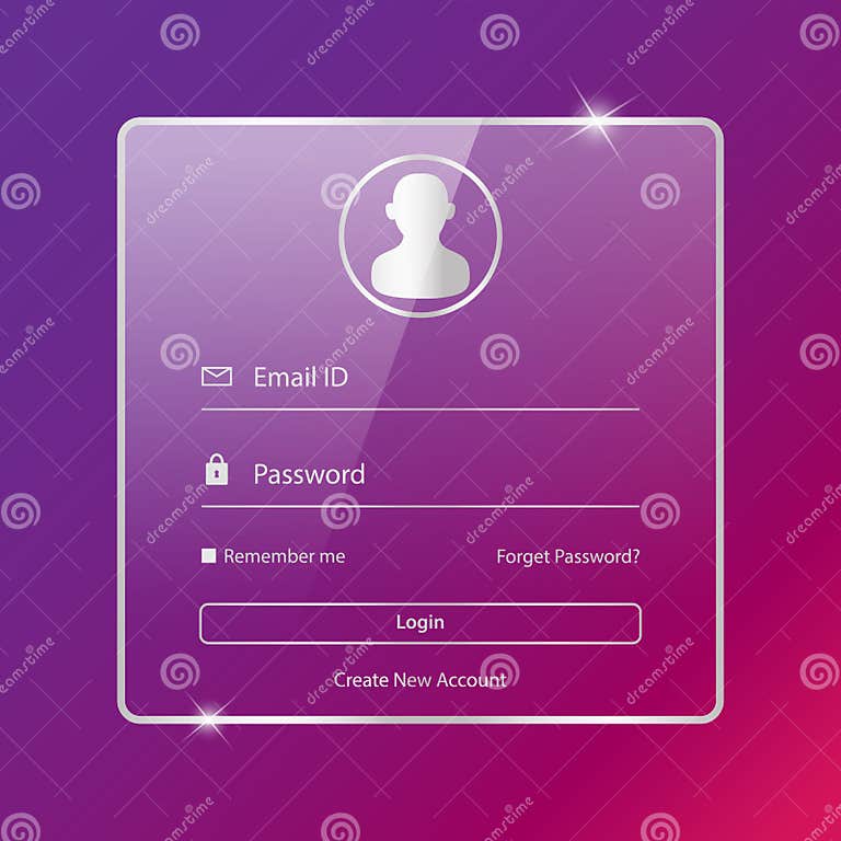 Shiny Colorful Login Form Ui Template 向量例证 - 插画 包括有 检查, 颜色: 168054239