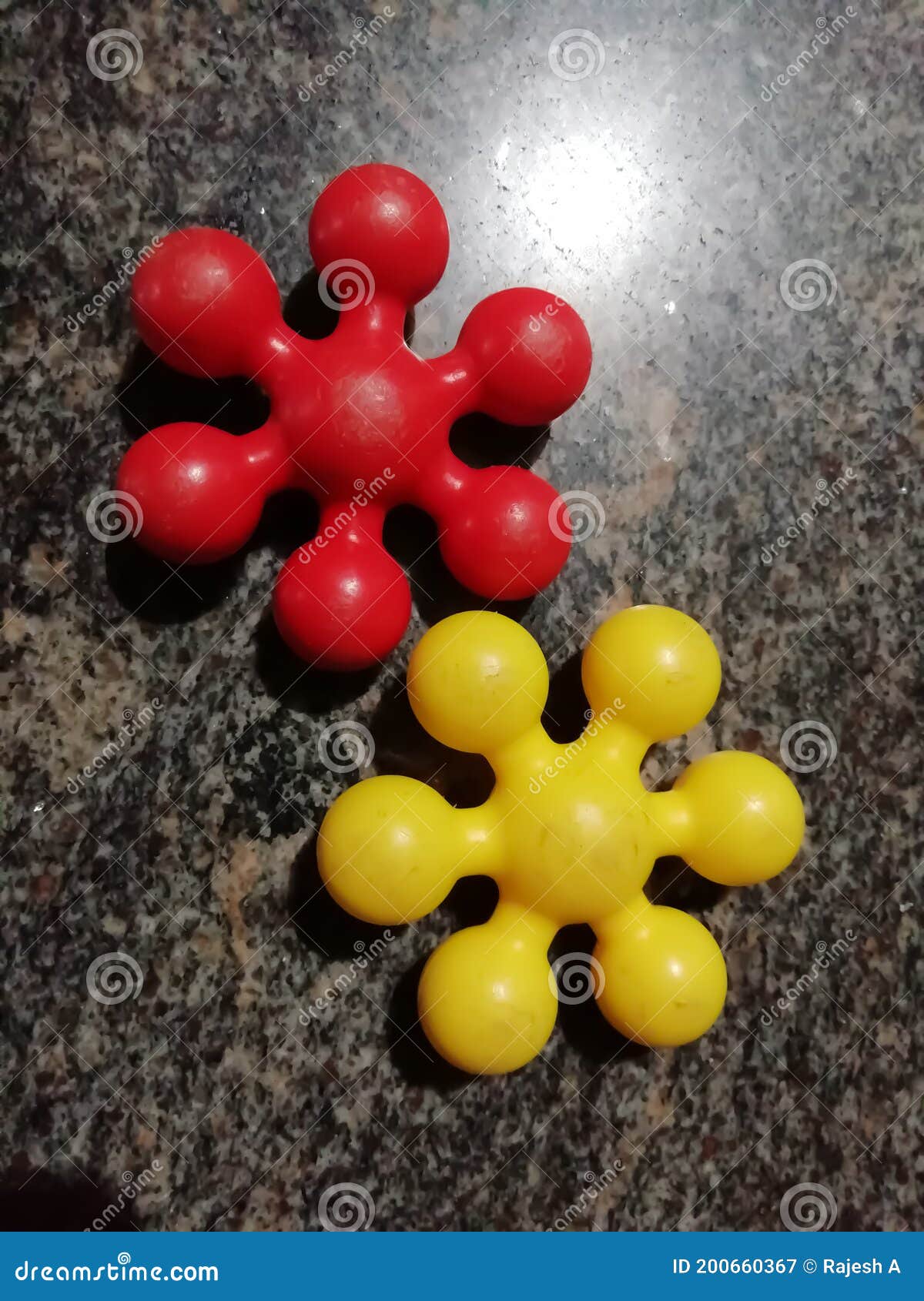 Shiny Colorful Toy Objects Isolated on a Surface Stock Image - Image of ...