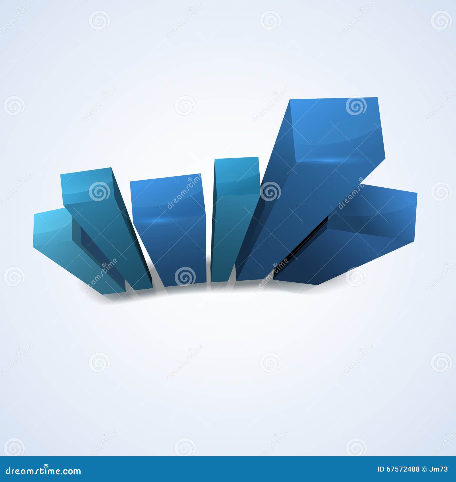 Shiny column blue graph stock vector. Illustration of profit - 67572488