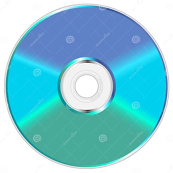 Shiny compact disc stock vector. Illustration of round - 13660253