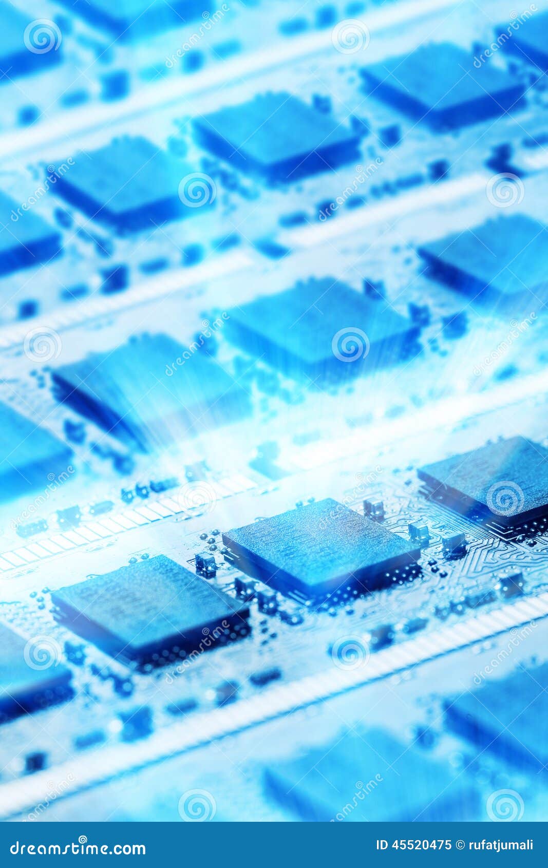 Shiny computer parts stock image. Image of green, chipset - 45520475