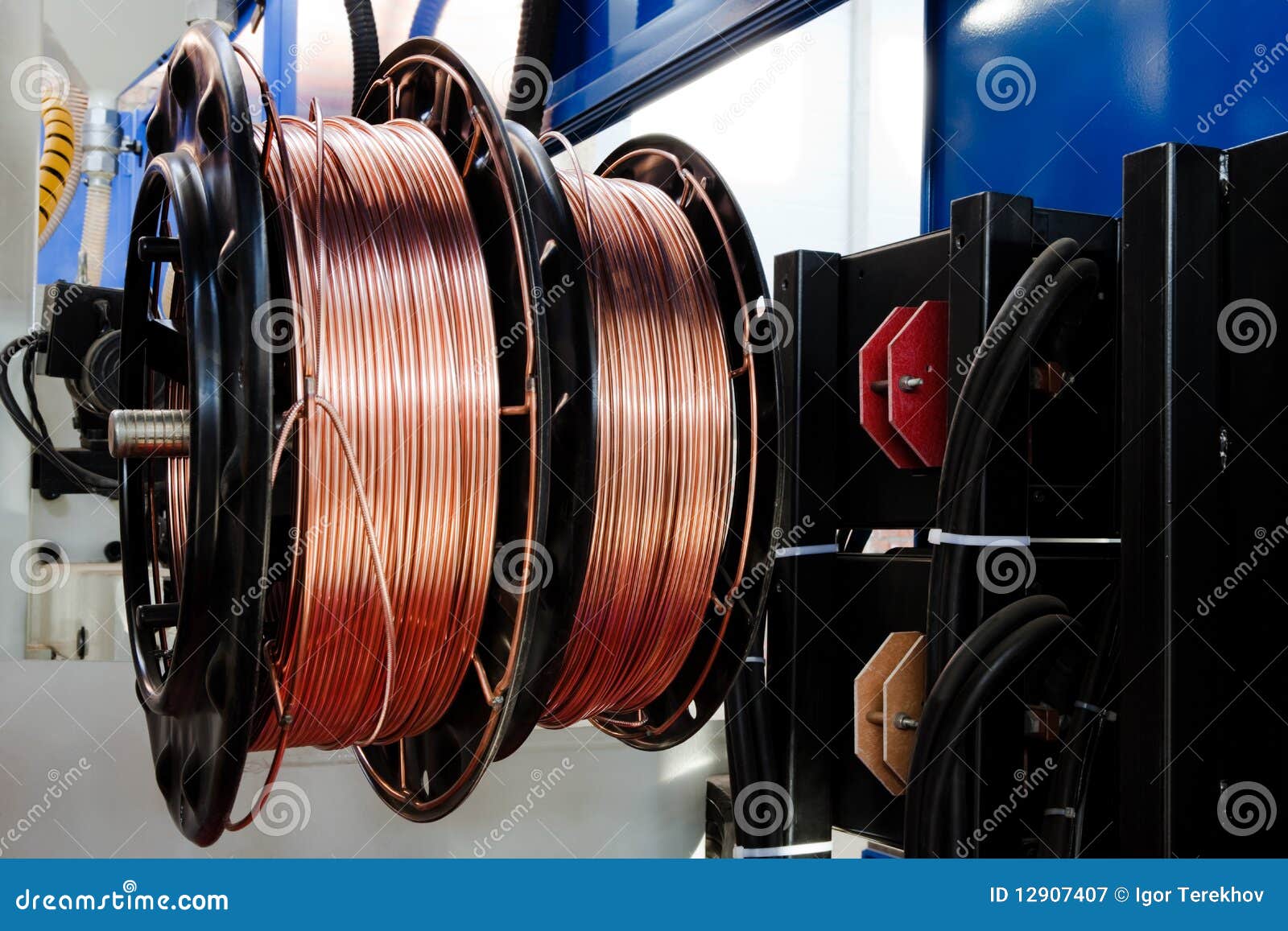 Shiny copper wire stock image. Image of shop, brown, copper - 12907407