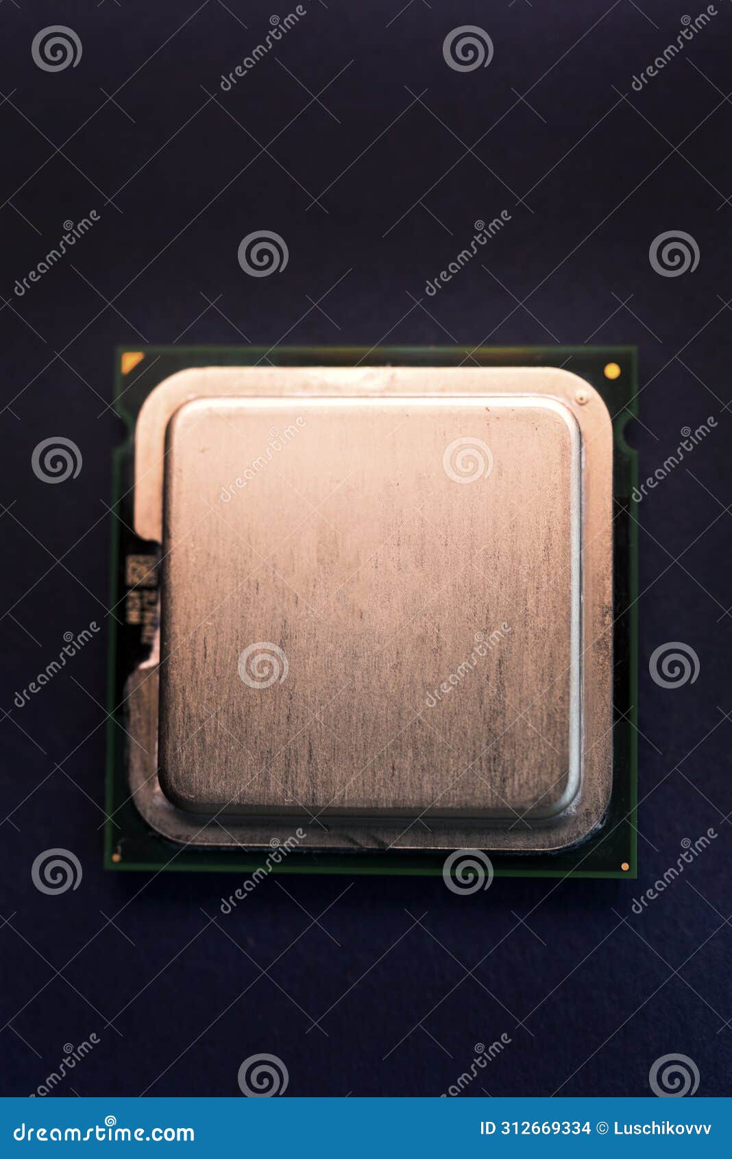 The Shiny Cover of the Computer Processor. Multiple Processors on a ...