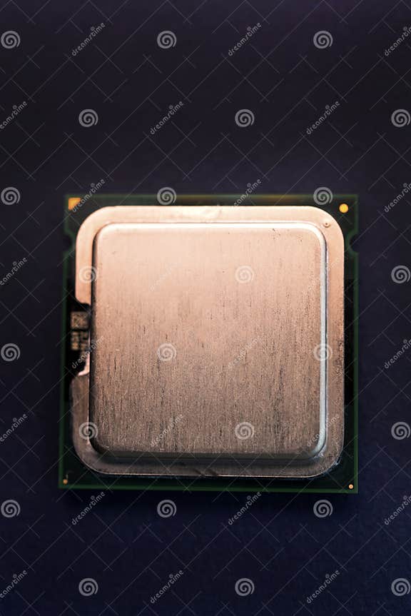 The Shiny Cover of the Computer Processor. Multiple Processors on a ...