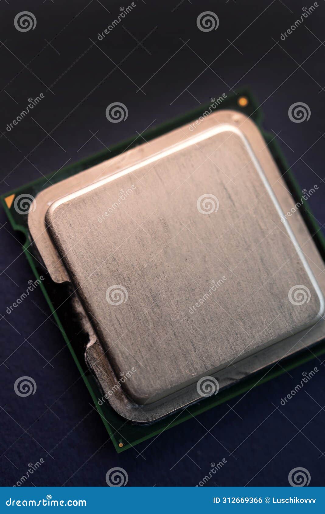 The Shiny Cover of the Computer Processor. Multiple Processors on a ...