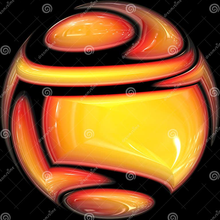 Shiny crystal ball stock illustration. Illustration of artistic - 3348181