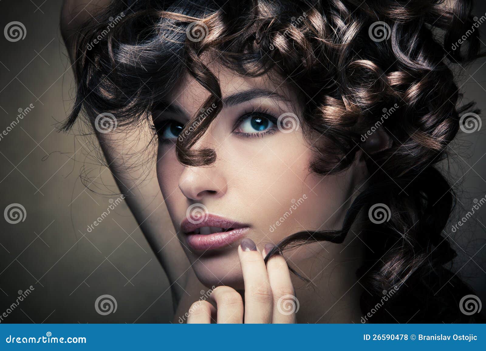 Shiny curly hair stock photo. Image of closeup, curls - 26590478