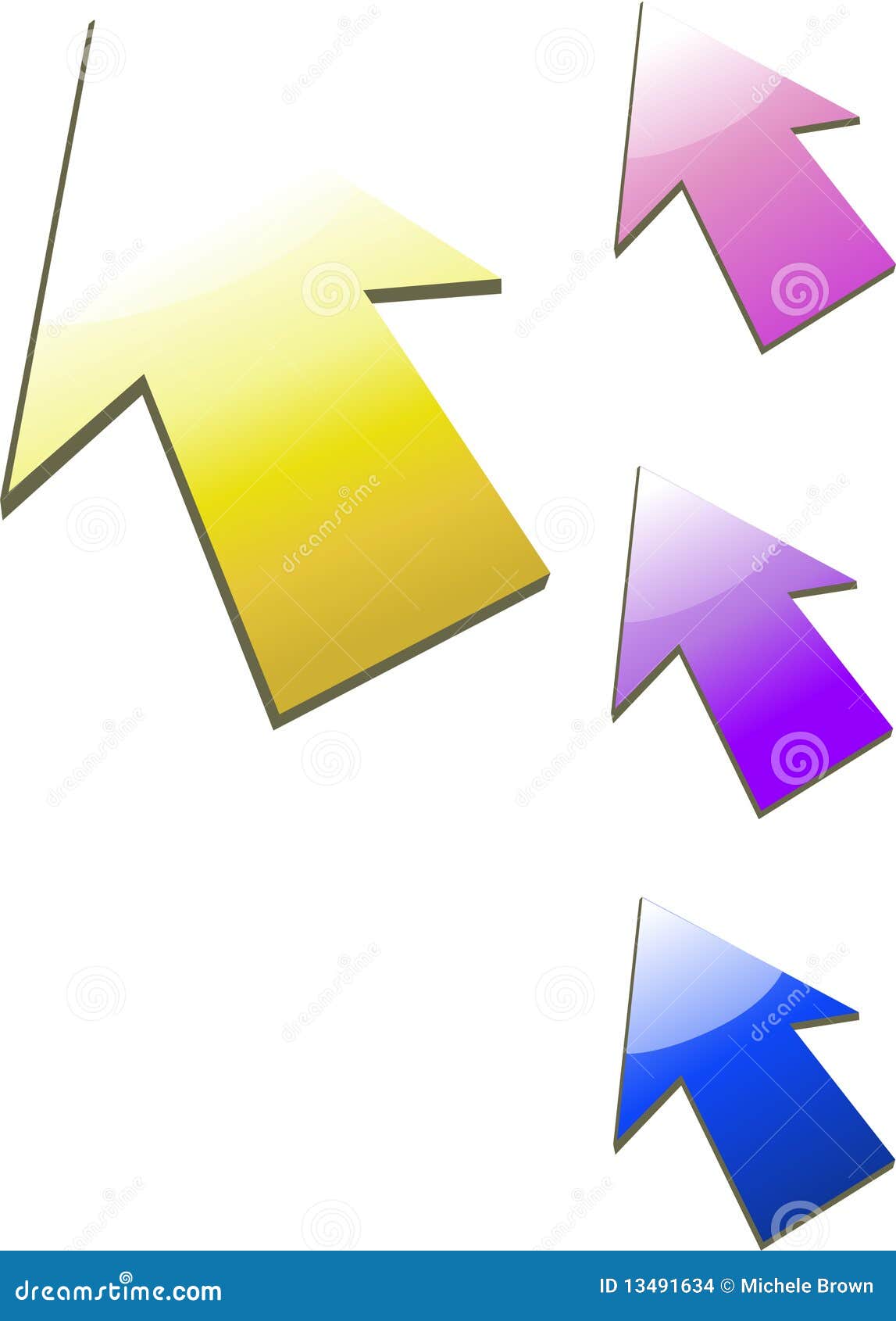 Shiny Cursors stock vector. Illustration of internet - 13491634