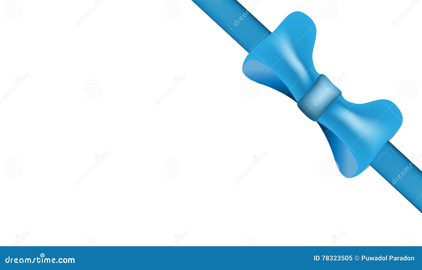 Shiny cyan satin ribbon stock vector. Illustration of copyspace - 78323505