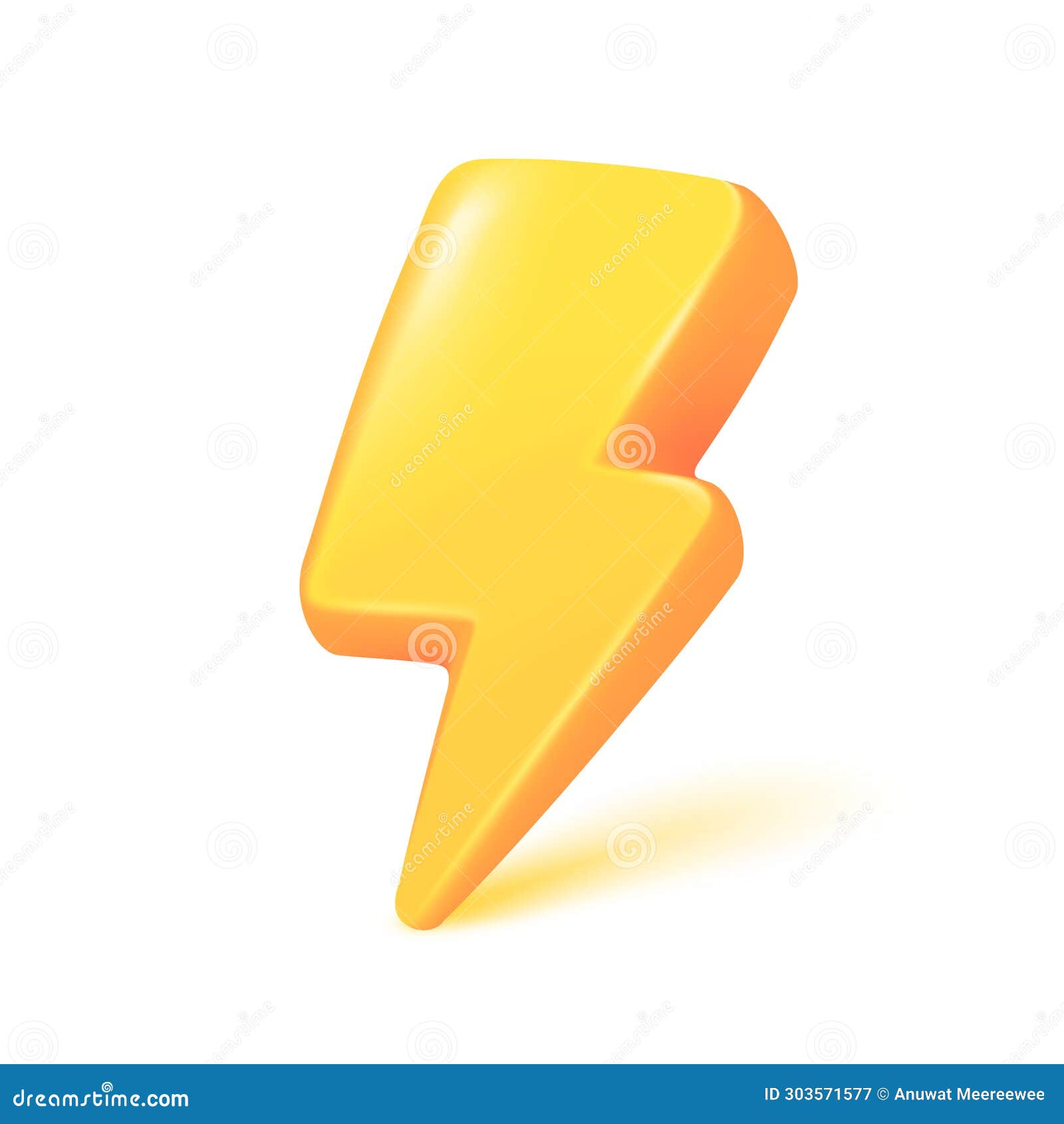 Shiny 3D Lightning Simple Minimalist Design Dangerous Thunder Quick ...