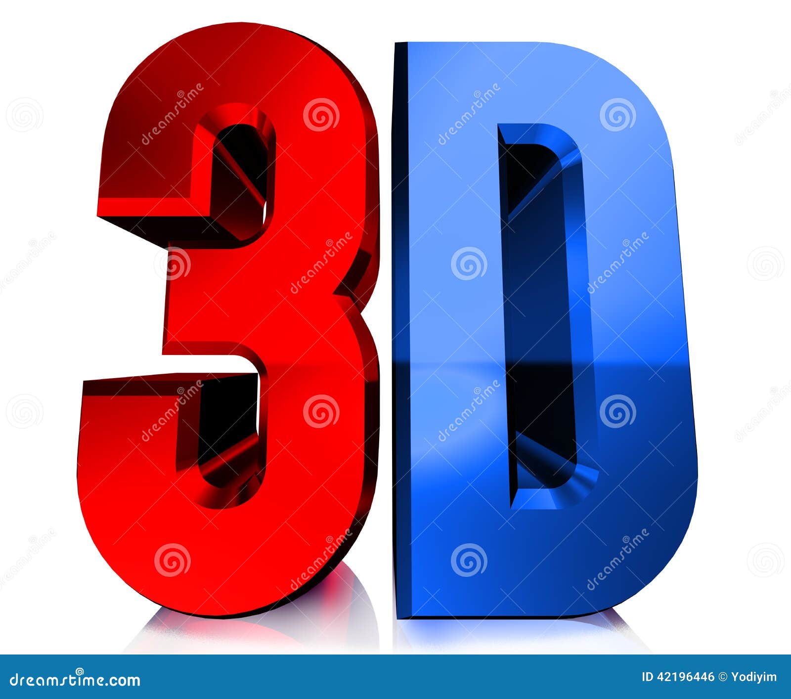 Shiny 3D logo stock illustration. Illustration of film - 42196446