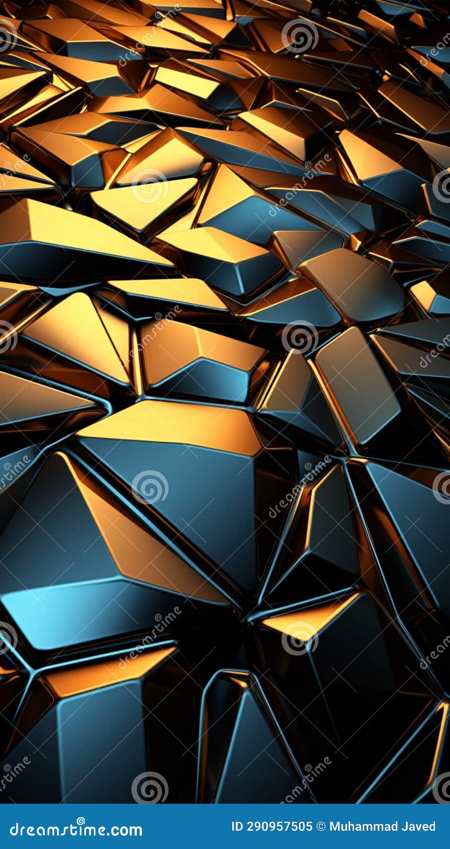 Shiny 3D Technology Geometric Pattern Stock Illustration - Illustration ...