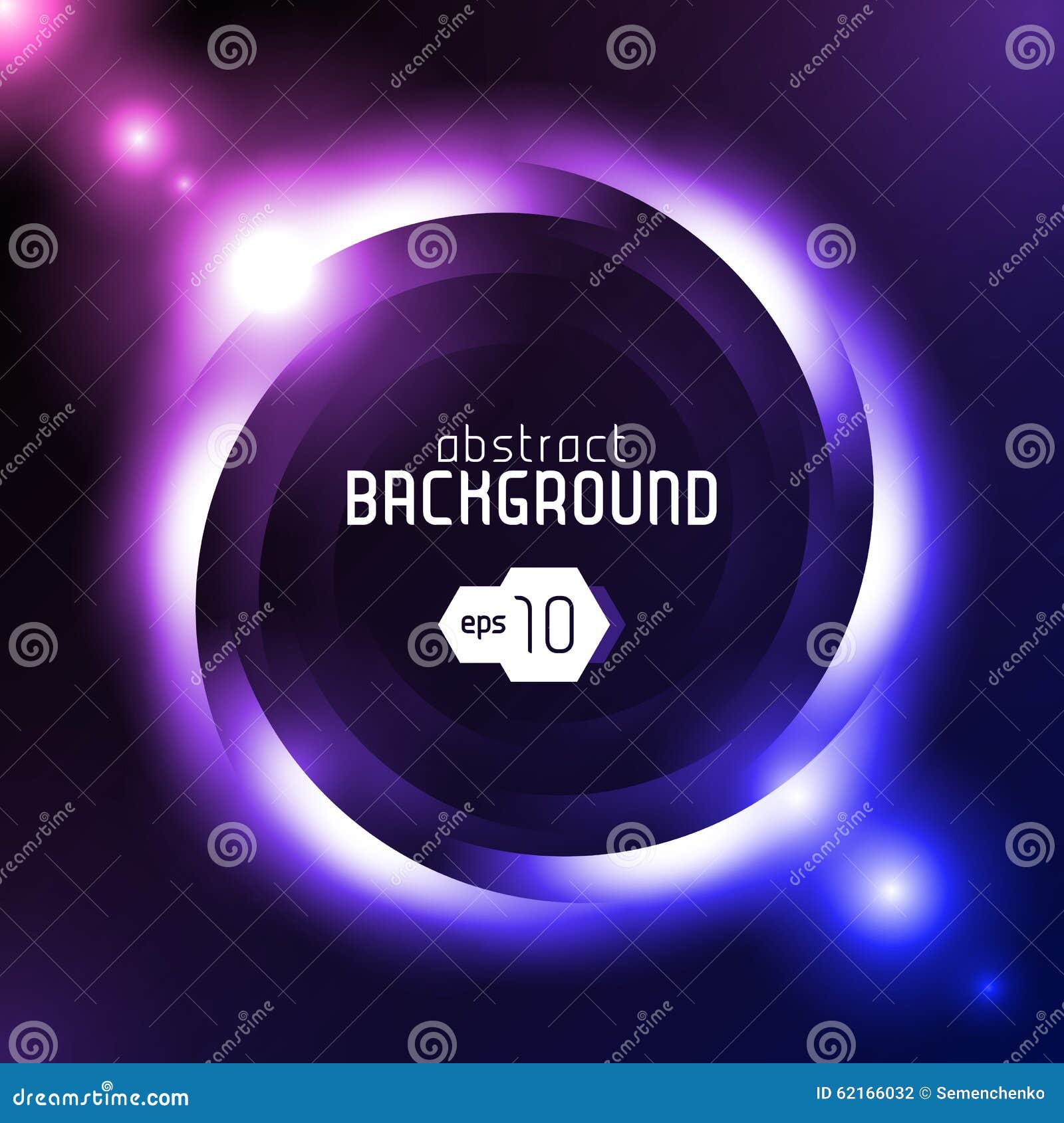 Shiny Dark Round Background Violet Blue. Vector Stock Vector ...