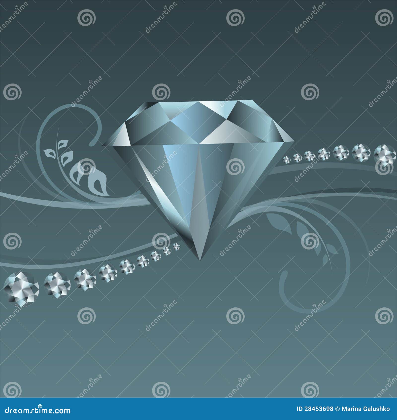 Shiny diamond vector stock illustration. Illustration of petal - 28453698