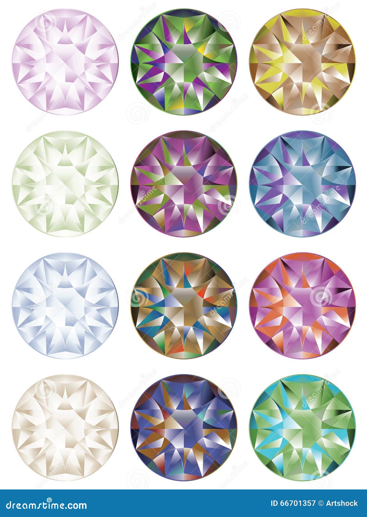 Shiny Diamonds Set stock illustration. Illustration of shiny - 66701357