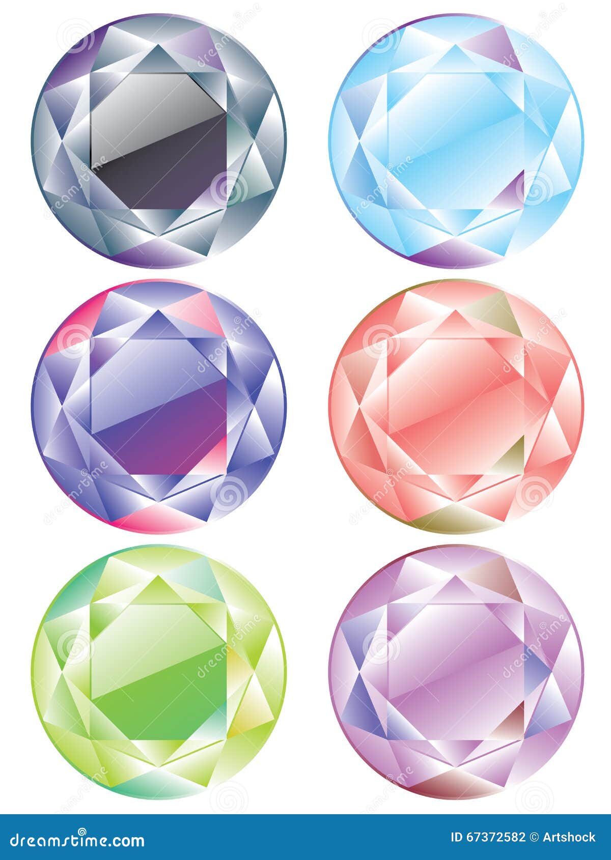 Shiny Diamonds Set stock vector. Illustration of sparkle - 67372582