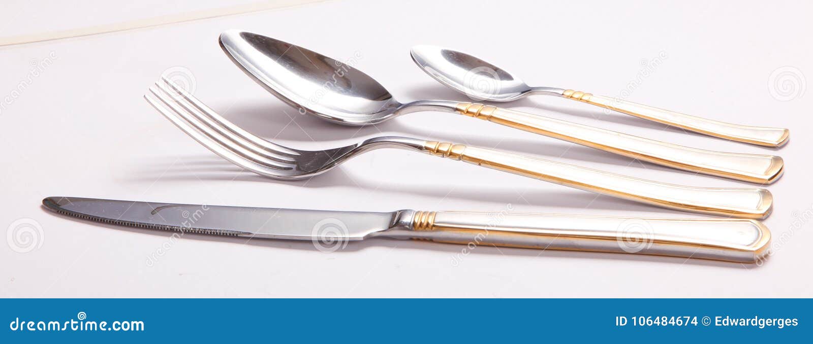 Shiny Dining Tools Close Up Stock Photo - Image of background, cafe ...