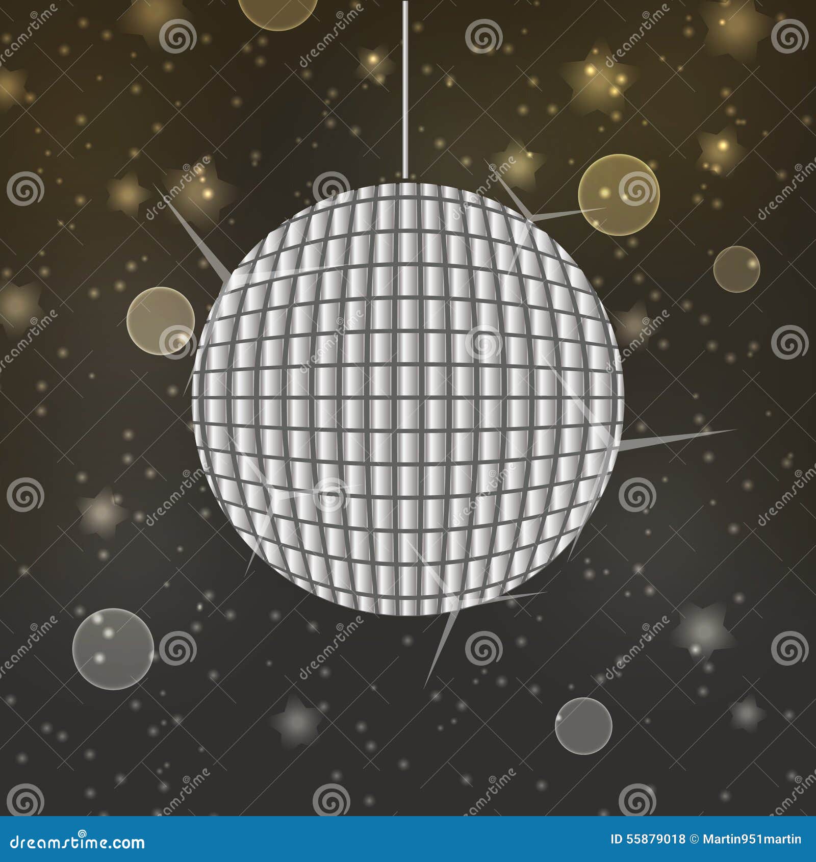 Shiny Disco Ball on Abstract Bokeh Background Stock Vector ... Shiny Disco Ball on Abstract Bokeh Background Stock Vector ...