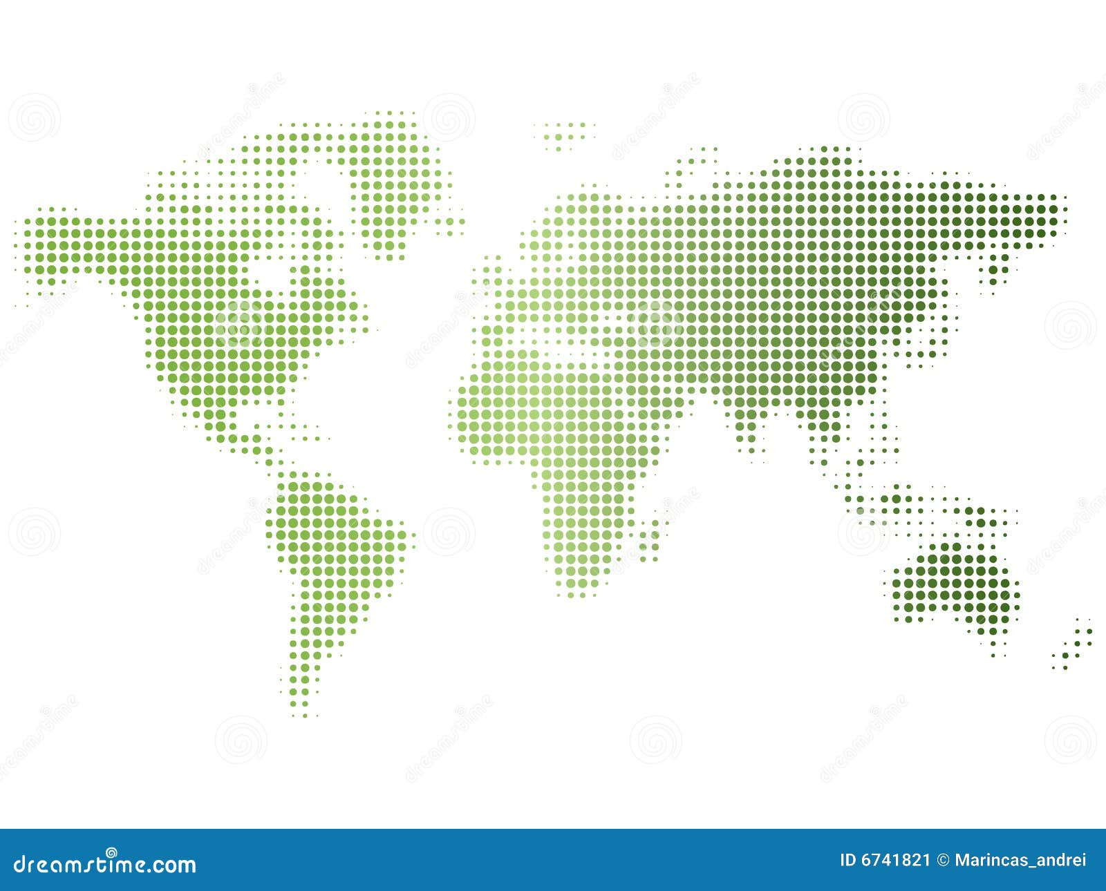 Shiny Doted Green Map Cartoon Vector | CartoonDealer.com #6741821