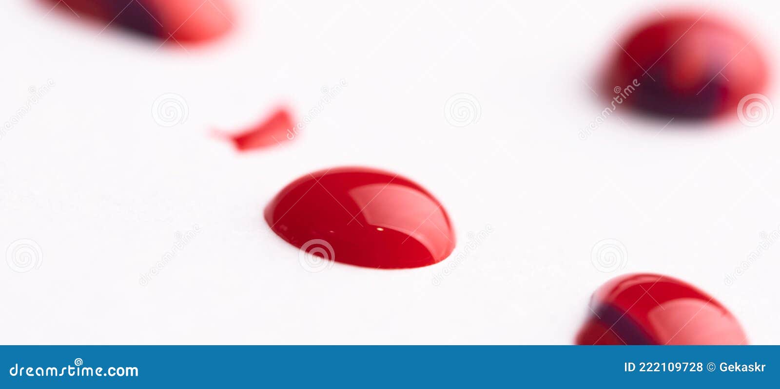 Shiny drops of red enamel stock photo. Image of flowing - 222109728